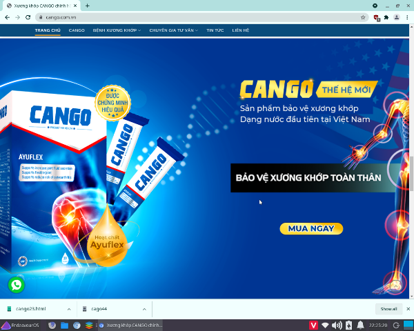 Xương khớp CANGO: Thổi phồng công dụng, lừa dối người tiêu dùng?